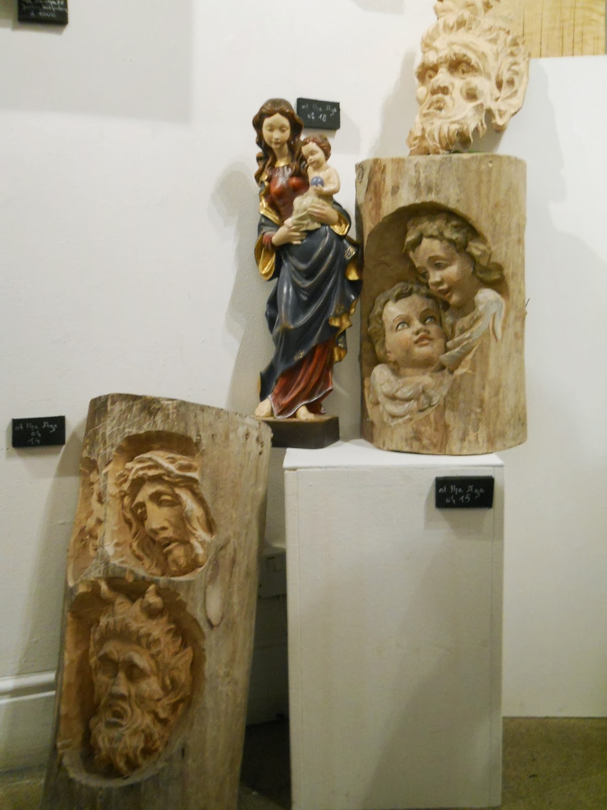 Sculptures that contrast carved areas with uncarved surfaces; The Idea ...