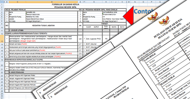 Contoh Aplikasi SKP Guru Golongan II dan Tabel Angka Kredit - SIAP UJIAN