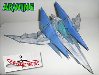 Star Fox Arwing Papercraft | Papercraft Paradise | PaperCrafts | Paper ...