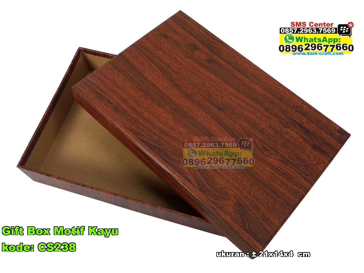 Gift Box Motif Kayu | Souvenir Pernikahan