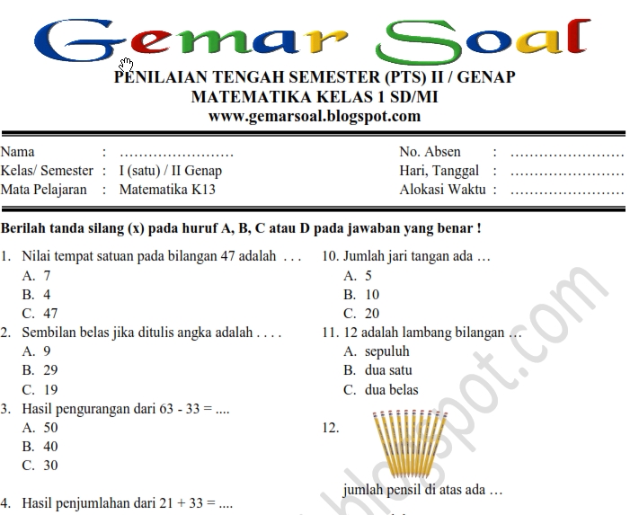 Soal ipa sd kelas 2 semester 1 - opmoh Soal ipa sd kelas 2 semester 1 - opmoh