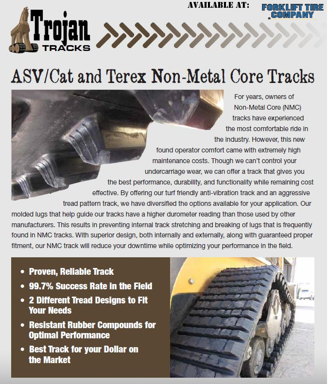 Forklift Tire Company: How to Accurately Measure Rubber Tracks
