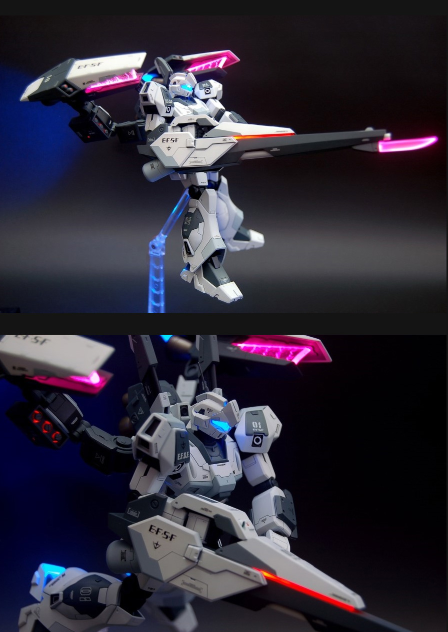 GUNDAM GUY: 1/144 Super Jegan Lancer - Custom Build w/ LEDs