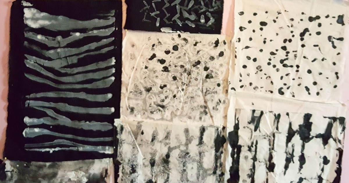 Sharon Serrano Ahmed: Module two, chapter six, Monoprinting on fabric 2