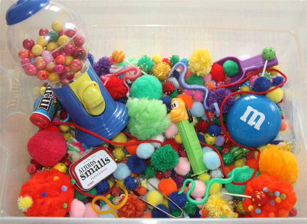 Counting Coconuts: Candy Sensory Tub