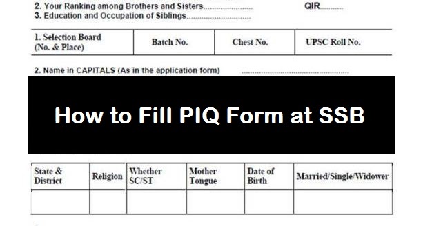 SSB VISION: PIQ : Importance and seven tips for improvement