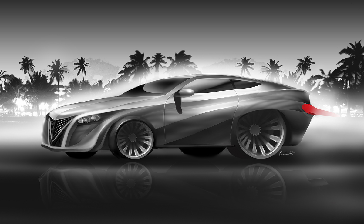 connie draws: Concept Car illustration