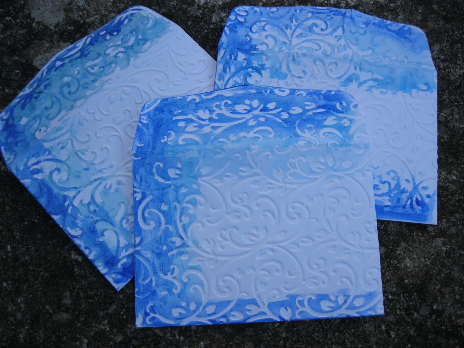 Indigo Blue: ATC July Swap - Colour my World Blue