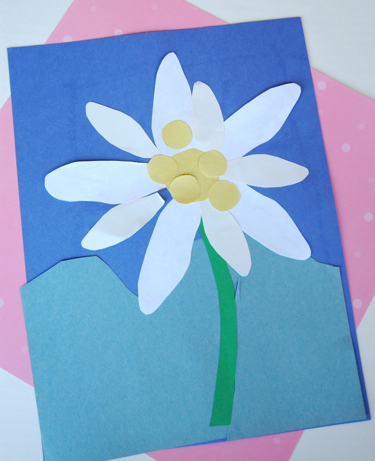 Edelweiss Flower Craft | What Can We Do With Paper And Glue