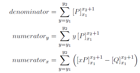 Grant Trebbin: Efficient Centroid Calculation for Discrete Areas