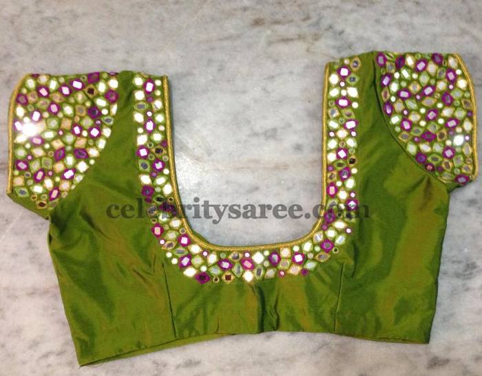 Trendy Mirror Wok Blouses - Saree Blouse Patterns