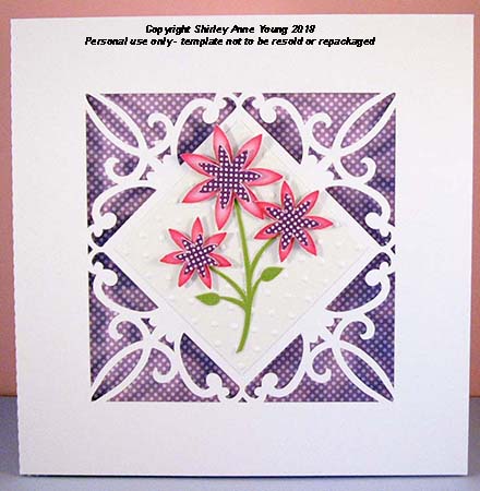 Shirley's Cards: Freebie Scroll Frame Card