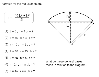 MEDIAN Don Steward mathematics teaching: radius from arc details