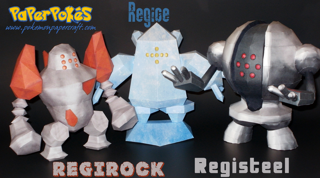 PaperPokés - Pokémon Papercraft: REGIROCK