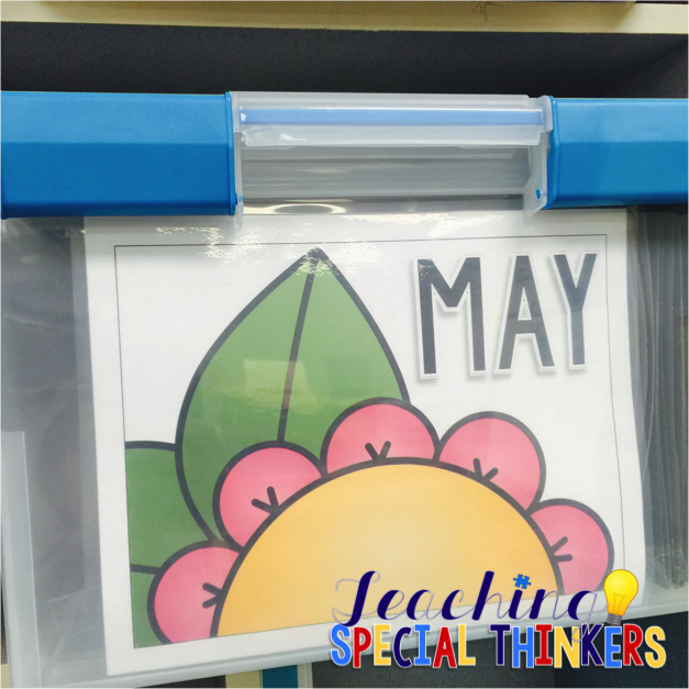 Organizing Monthly Materials {Monthly Bin Labels FREEBIE!} - Teaching ...