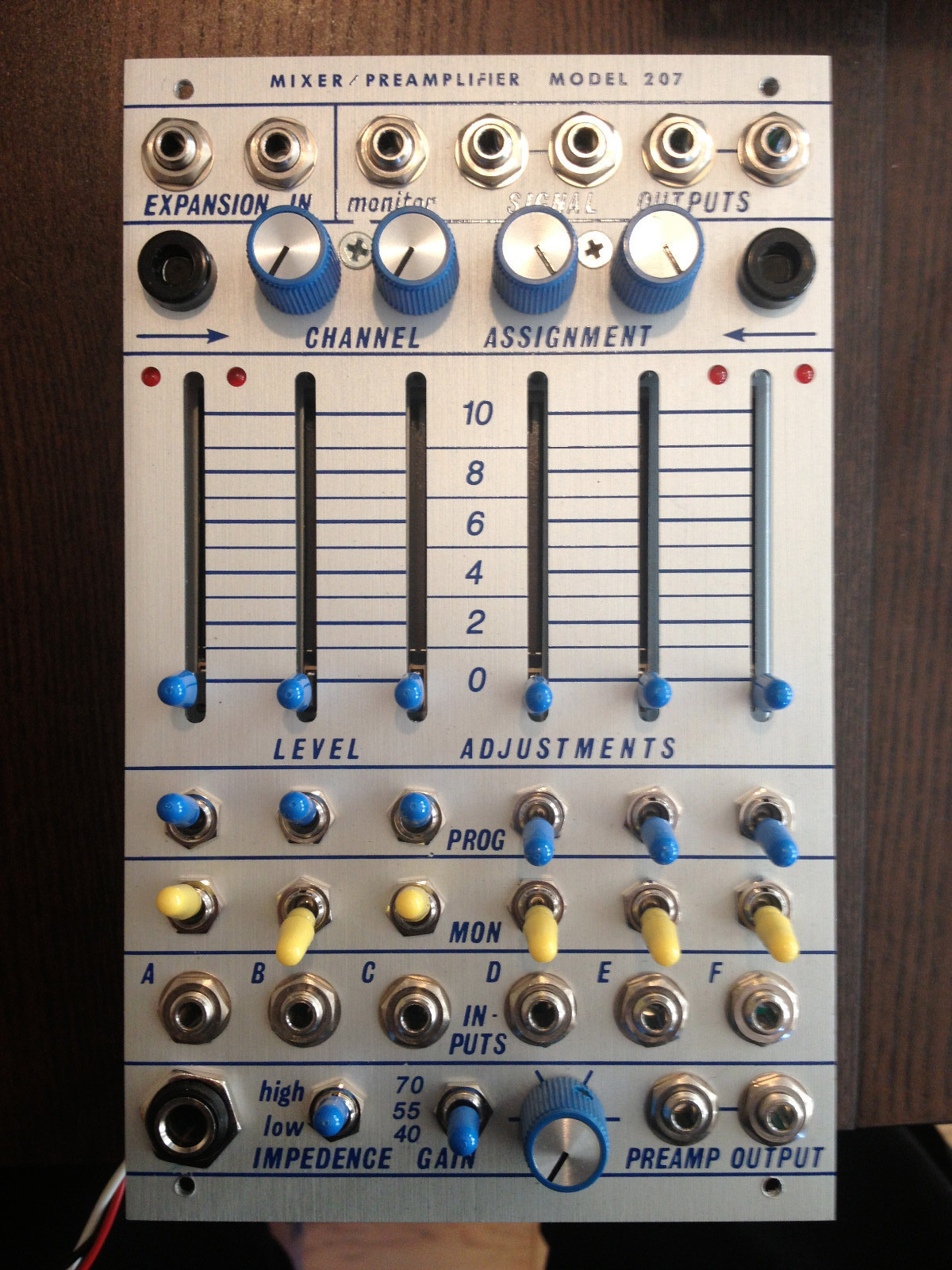 MATRIXSYNTH: Buchla 207 Mixer Preamplifier Clone