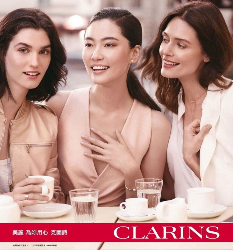 ASIAN MODELS BLOG: AD CAMPAIGN: Bonnie Chen for Clarins, Fall/Winter 2016