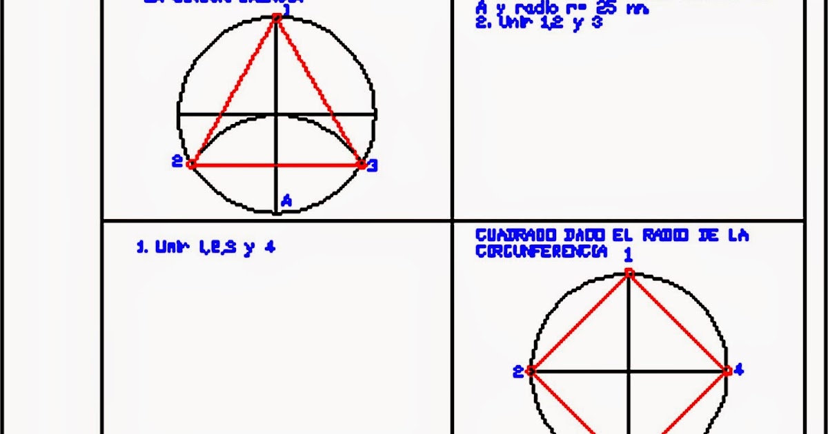 DIBUJA GARLO: 2ºESO.GEOMÉTRICO.POLIGONOS CONOCIDO EL RADIO DE LA ...