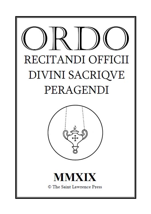 Carmel Books: Ordo recitandi 2019
