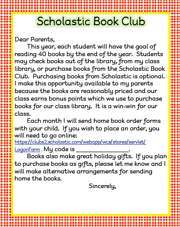 Reading Goals | Teach123