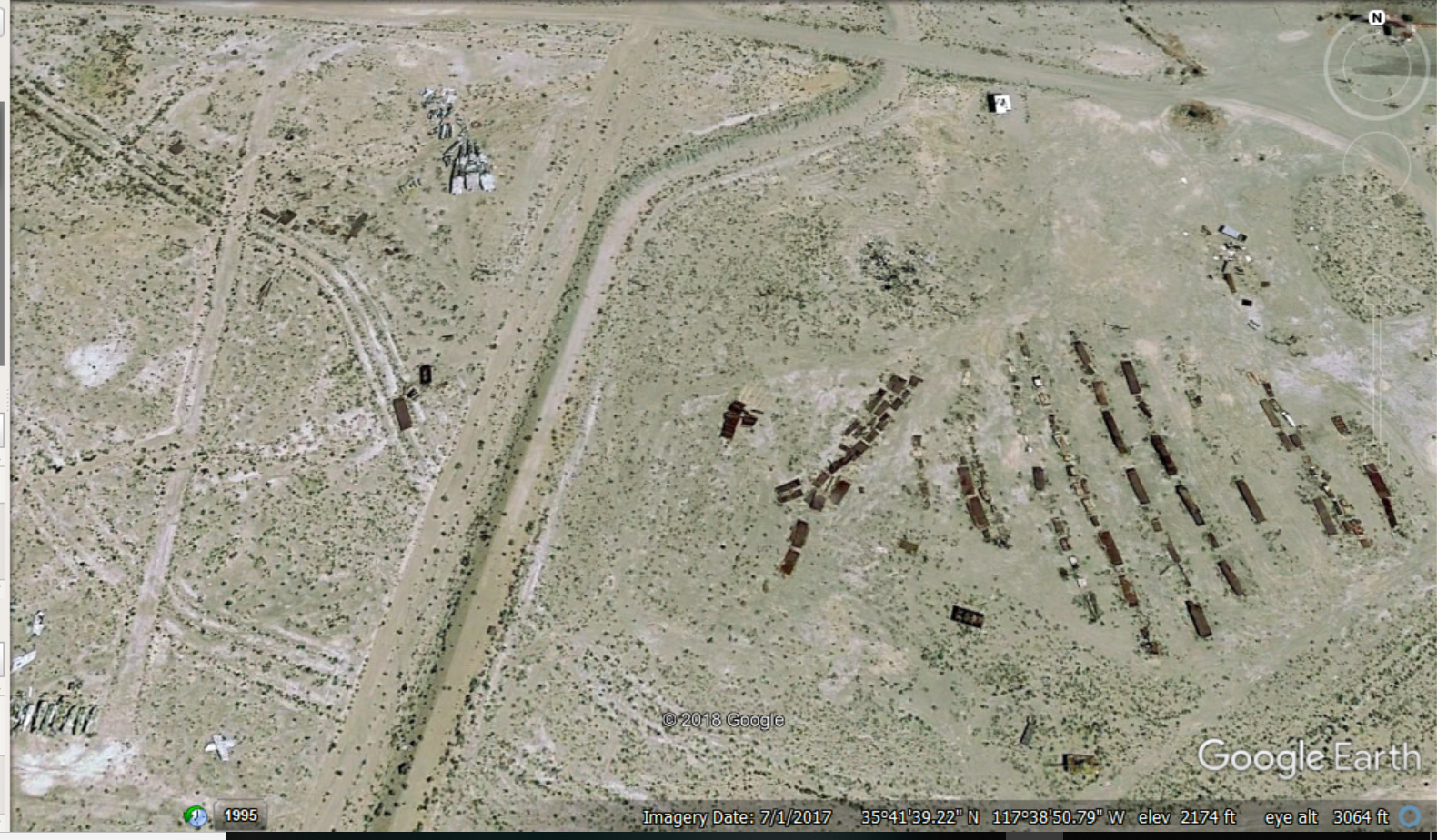 Google Earth: China Lake, California