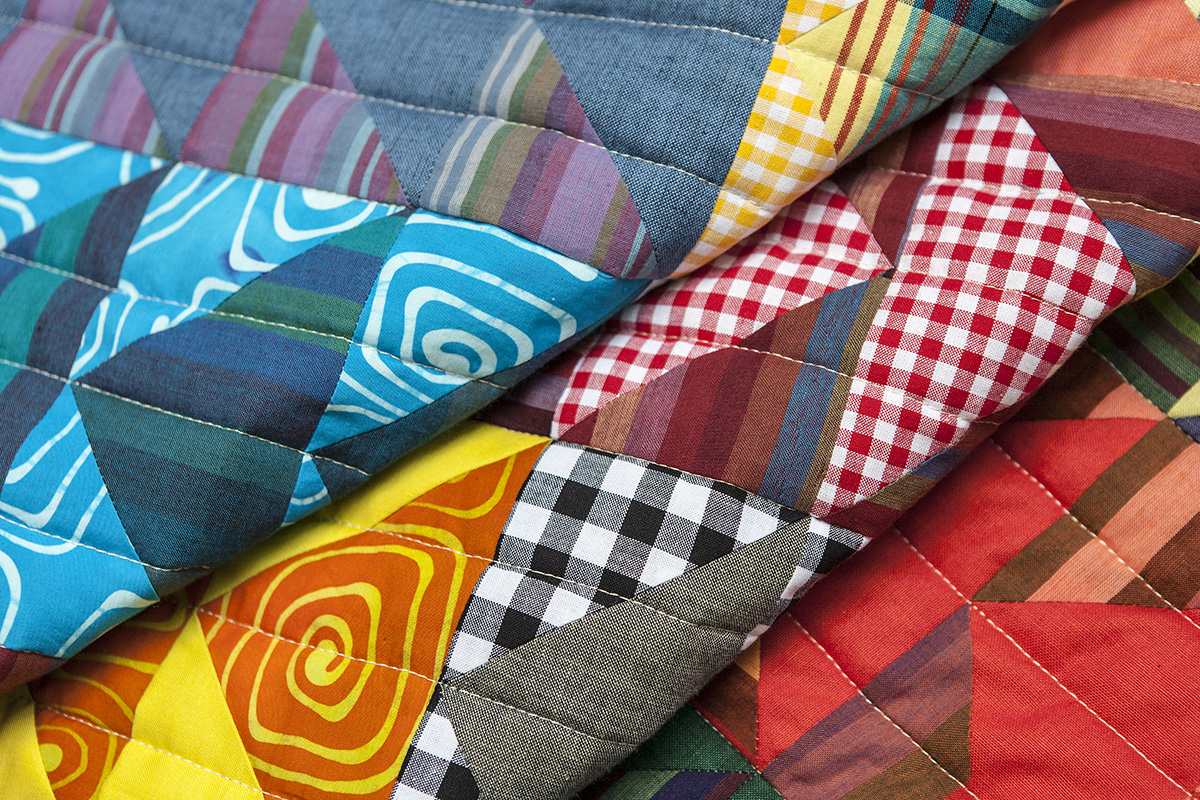 needles and lemons: A flock of geese - a finished quilt-