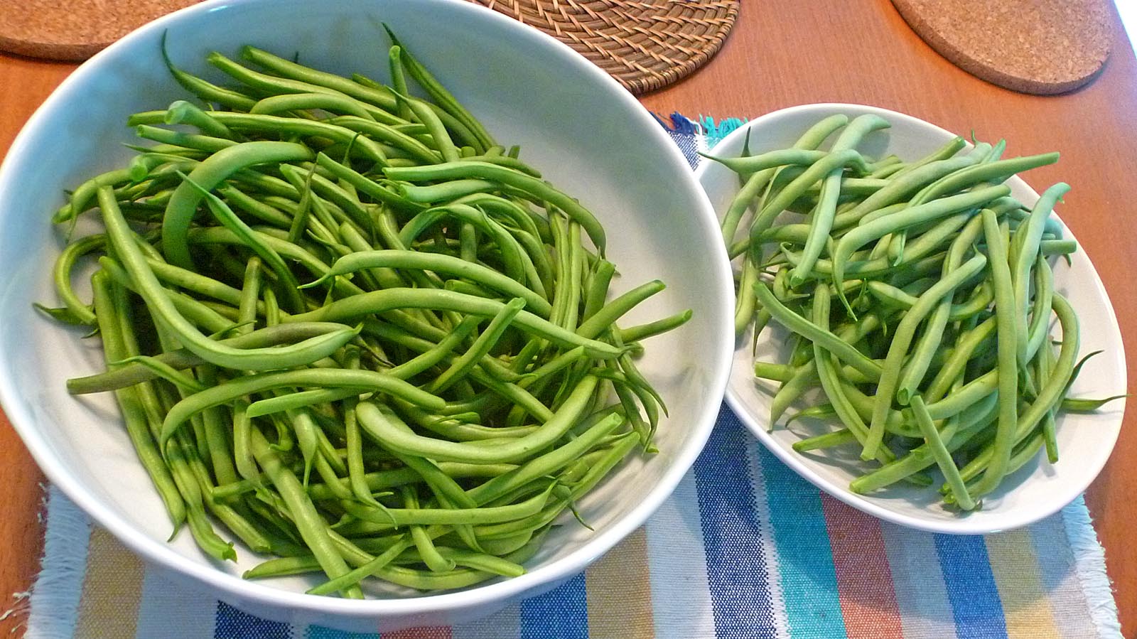 Living the life in Saint-Aignan: Steam-blanching and stir-frying ...