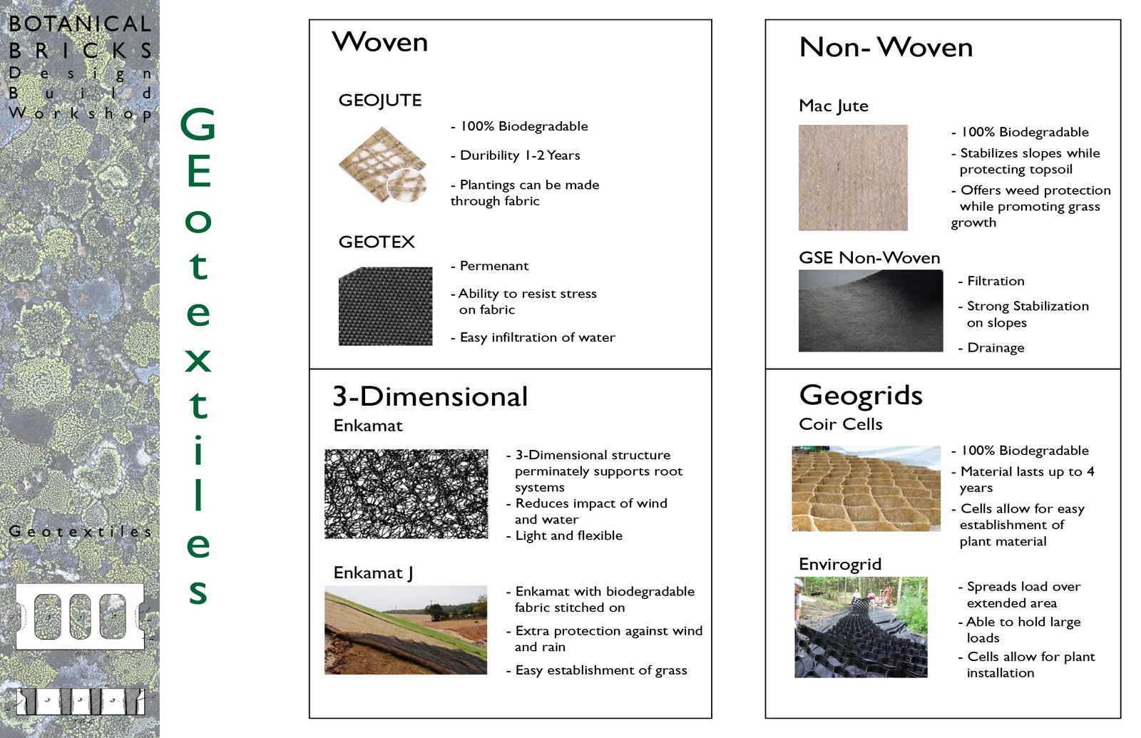 BOTANICAL BRICKS: Geotextiles_Bioengineering_Trost