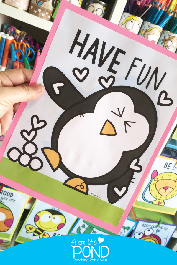 Cute Classroom Posters Set 3 | From the Pond