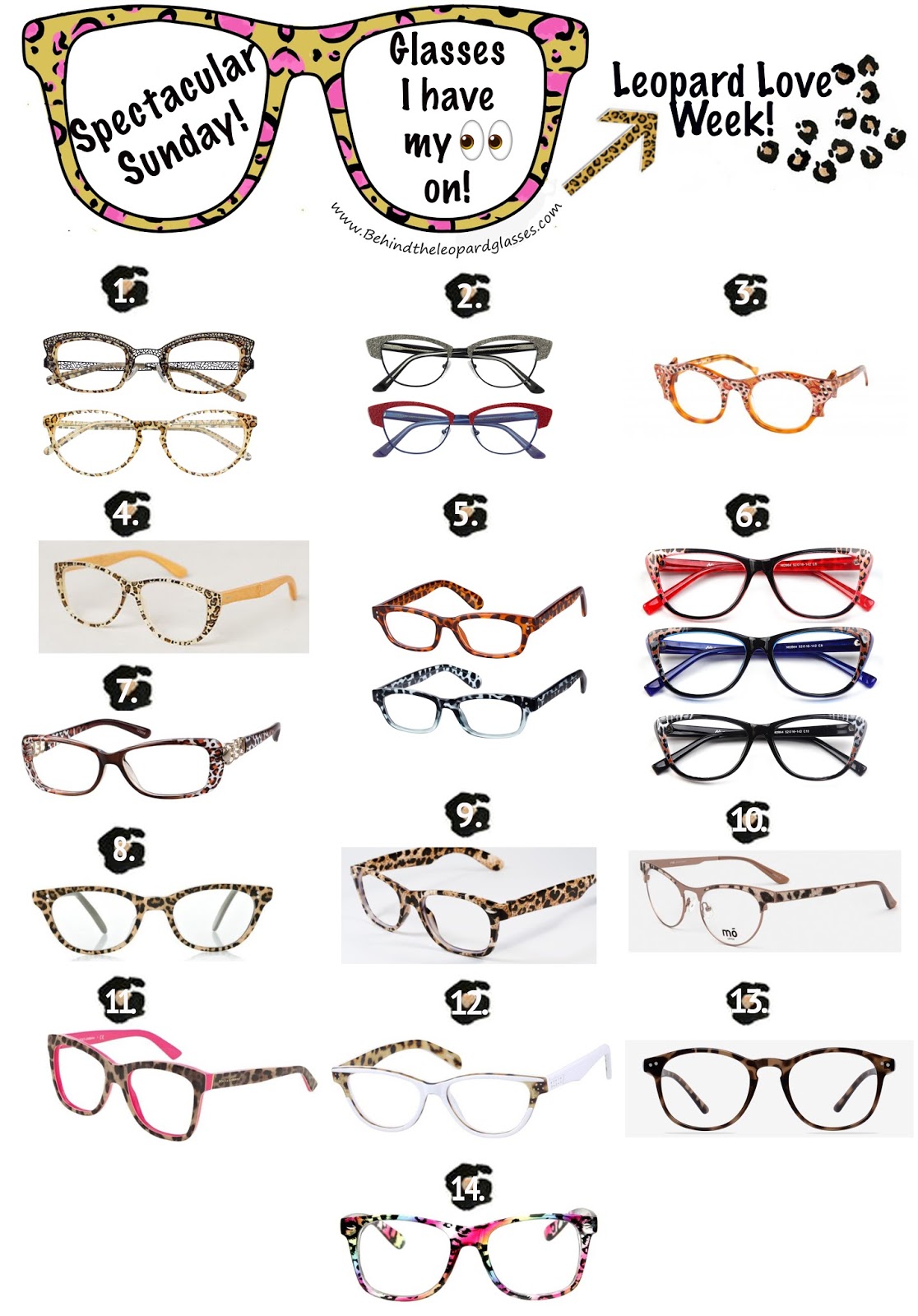 behind the leopard glasses: Spectacular Sunday: LEOPARD GLASSES!!