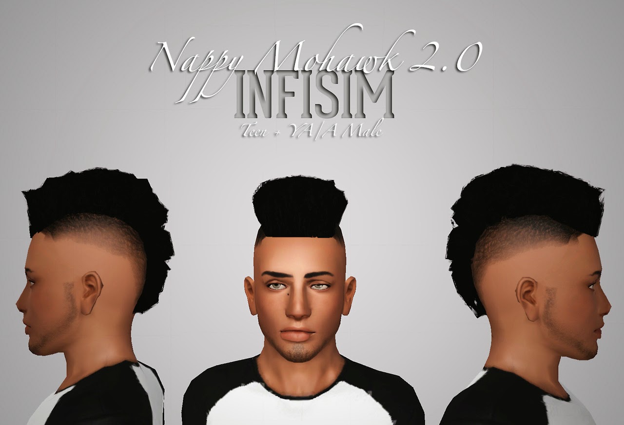 My Sims 3 Blog: Braided Braids & Nappy Mohawk 2.0 for Males, Sims and ...