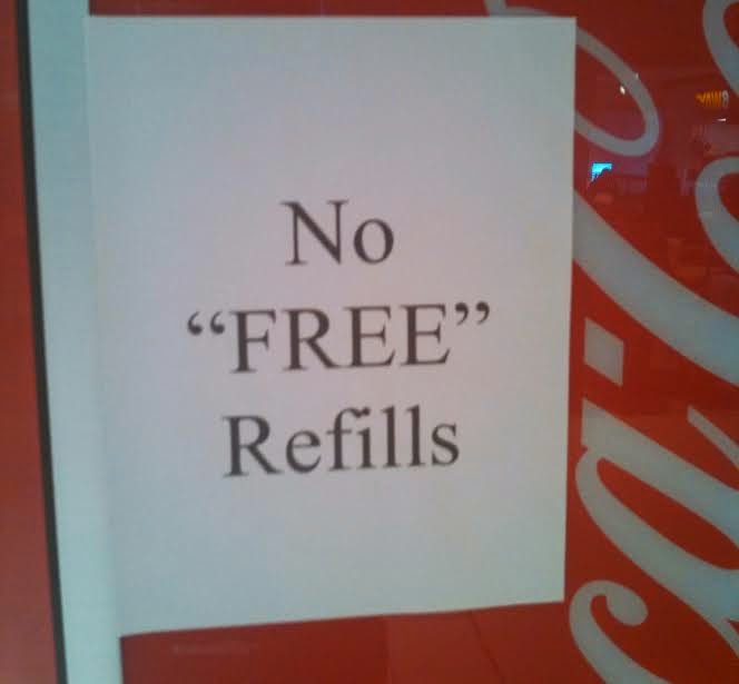 The “Blog” of “Unnecessary” Quotation Marks: No "Free" Refills