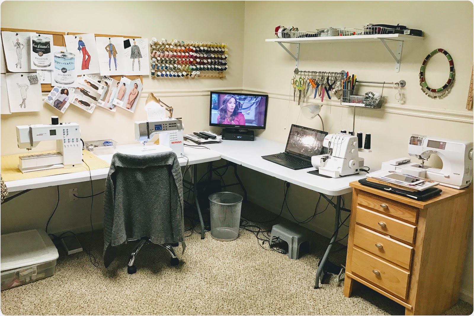 New Sewing Studio! | Erica Bunker | D.I.Y. Style! | Bloglovin’