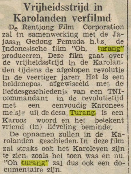 Selamatan Pembuatan Film "Oh, Turang" (1957)
