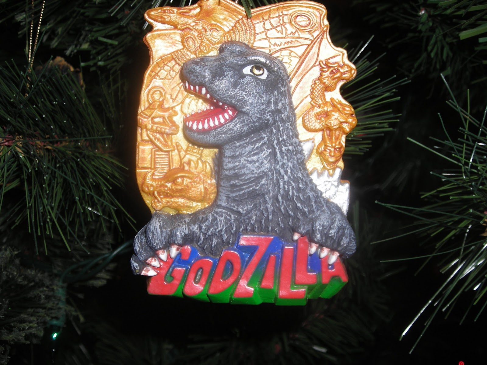 Dissecting The DeFelice Family Christmas Tree: Godzilla Ornament