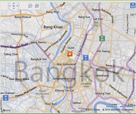 Detail Wat Benchamabophit (The Marble Temple) Bangkok Location Map ...