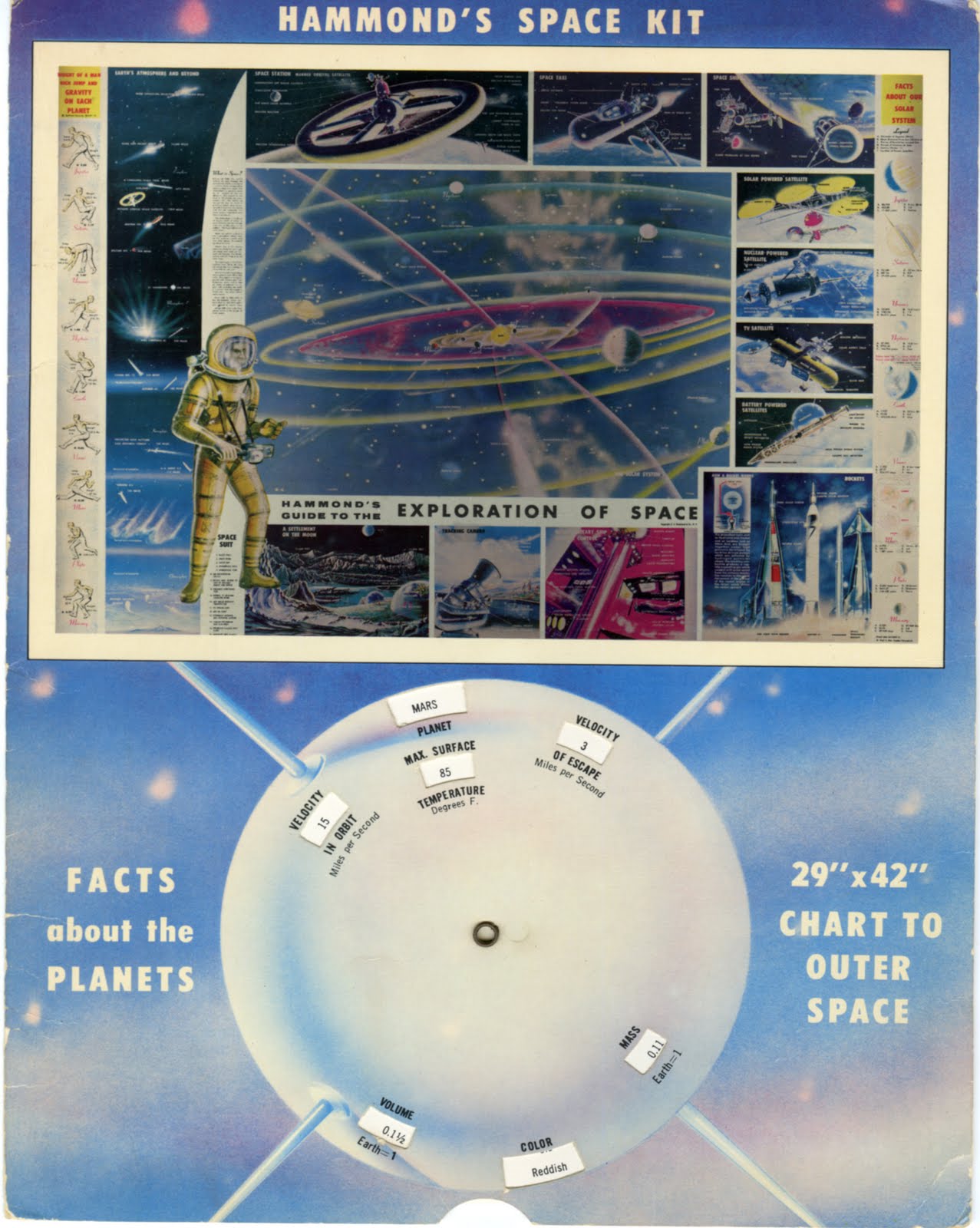 Dreams of Space - Books and Ephemera: Hammond's Guide to the Exploration of Space (1958)