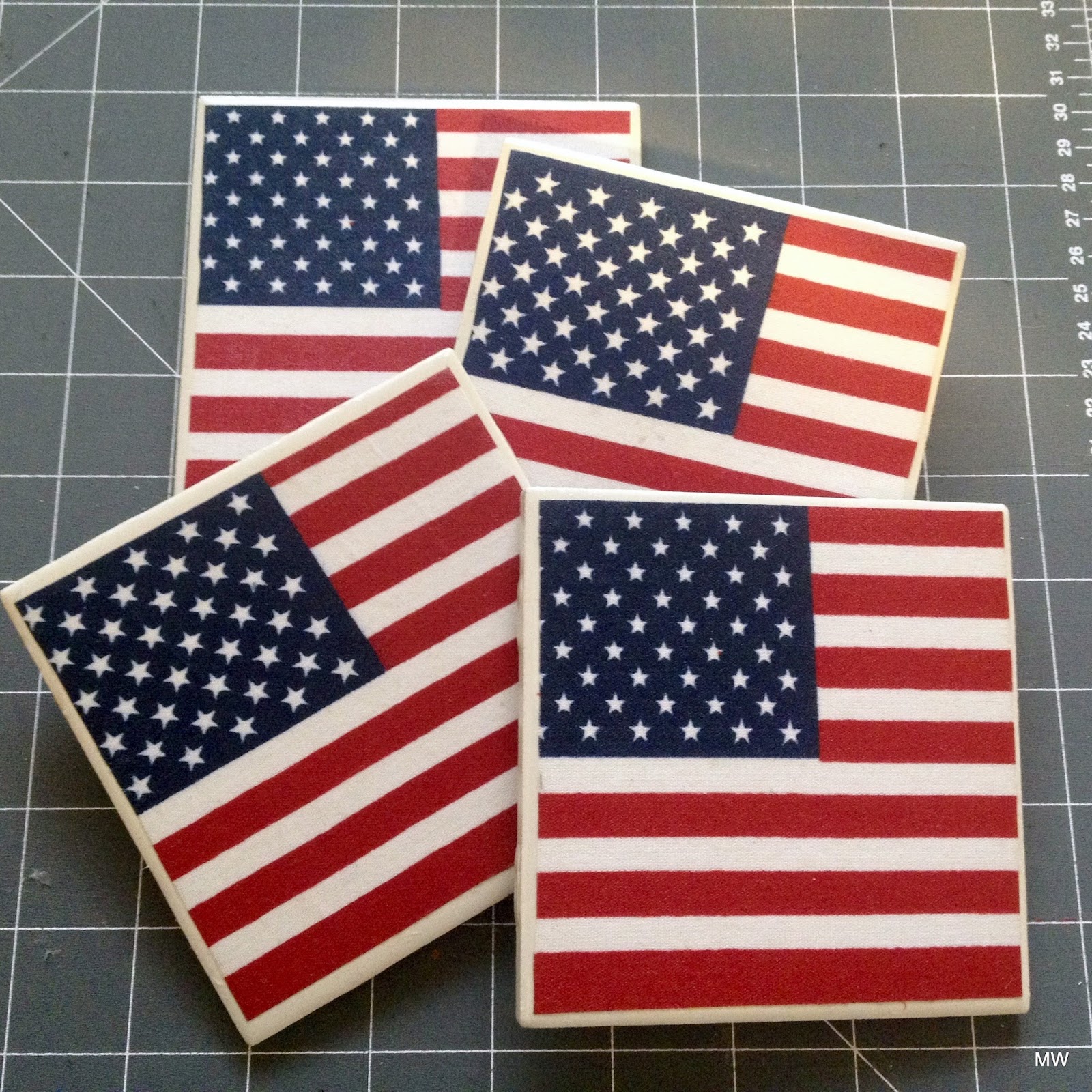 PinFlipped: American Flag Coasters