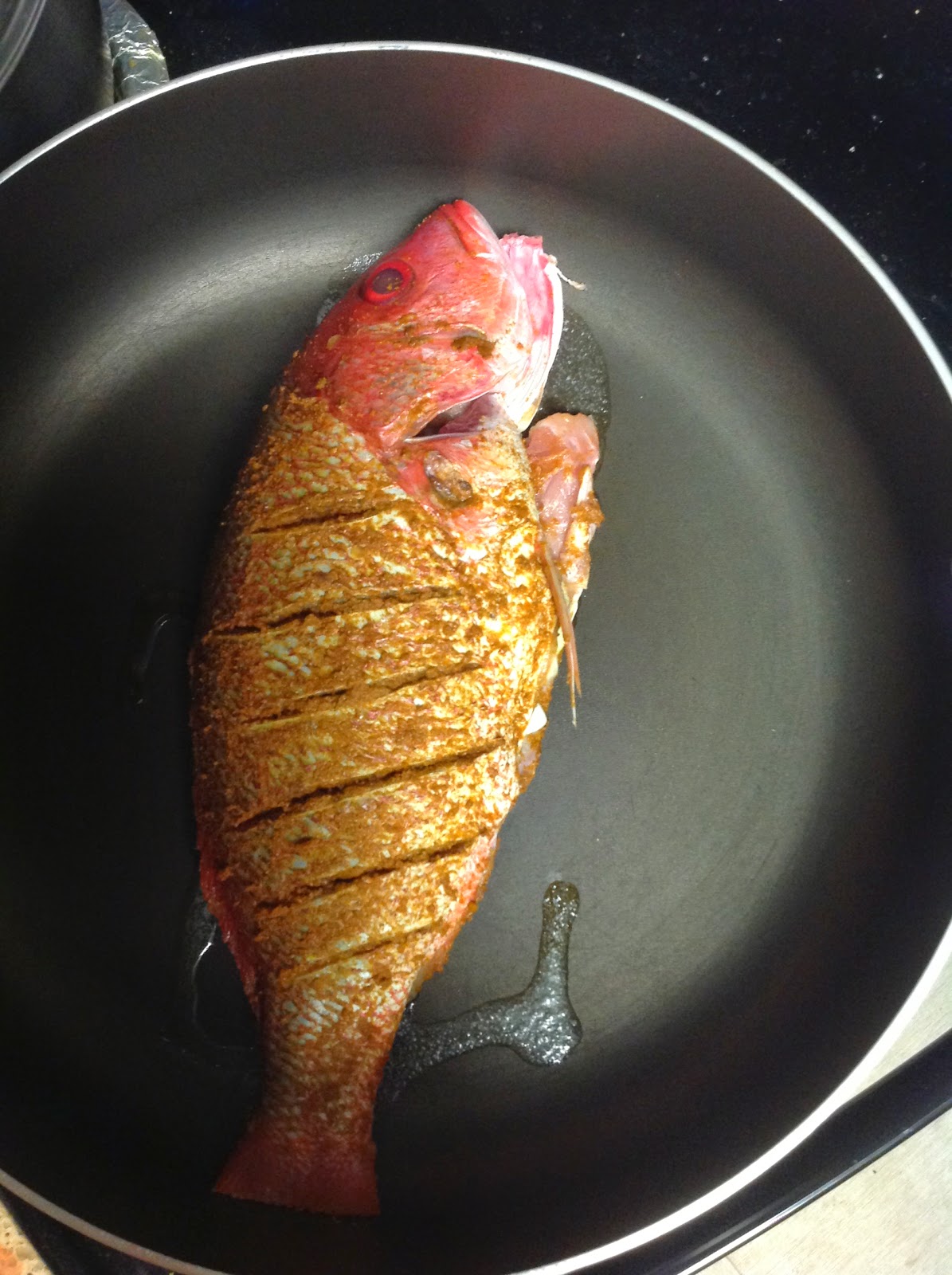 Talent corner: Oven Baked Red Snapper - Indian Style