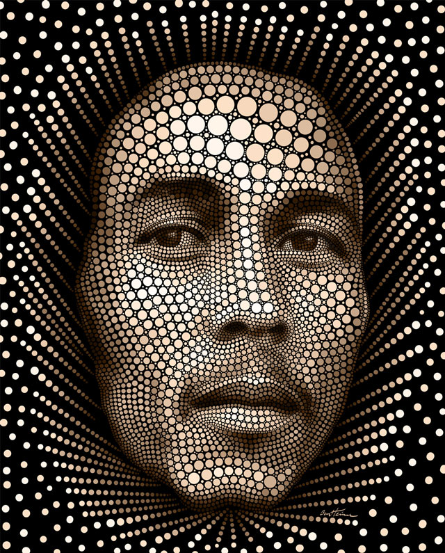 OddFuttos, When The Photos Speak: Art: Drawing Using Colored Dots