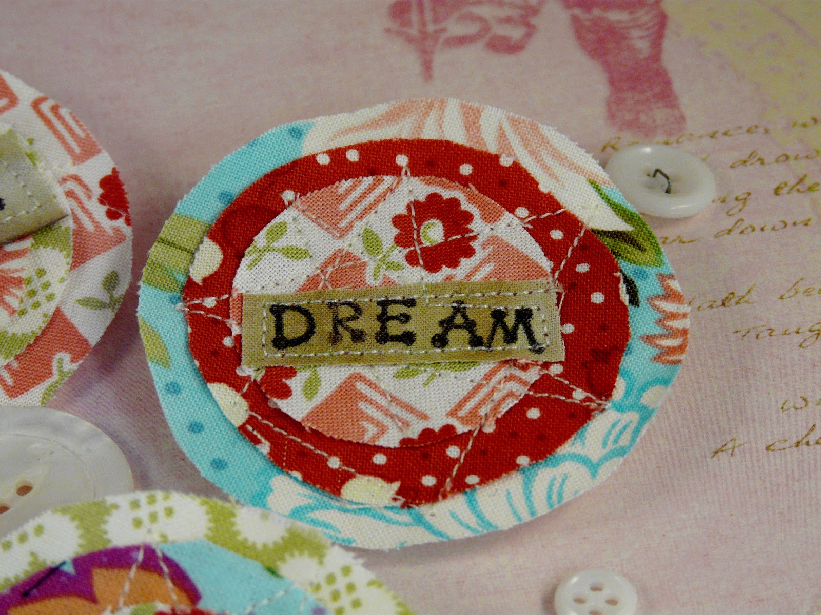 Hudson's Holidays - Designer Shirley Hudson: Scrappy Fabric Circle Pins ...
