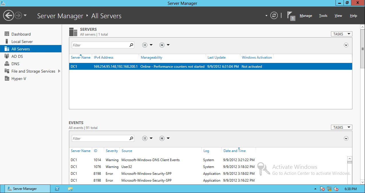 AD Shot Gyan: The Server Manager - Windows Server 2012