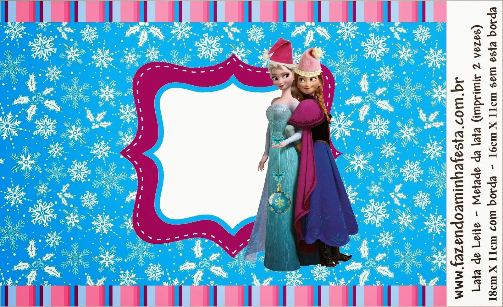 Frozen in Christmas: Free Printable Candy Bar Labels. - Oh My Fiesta ...