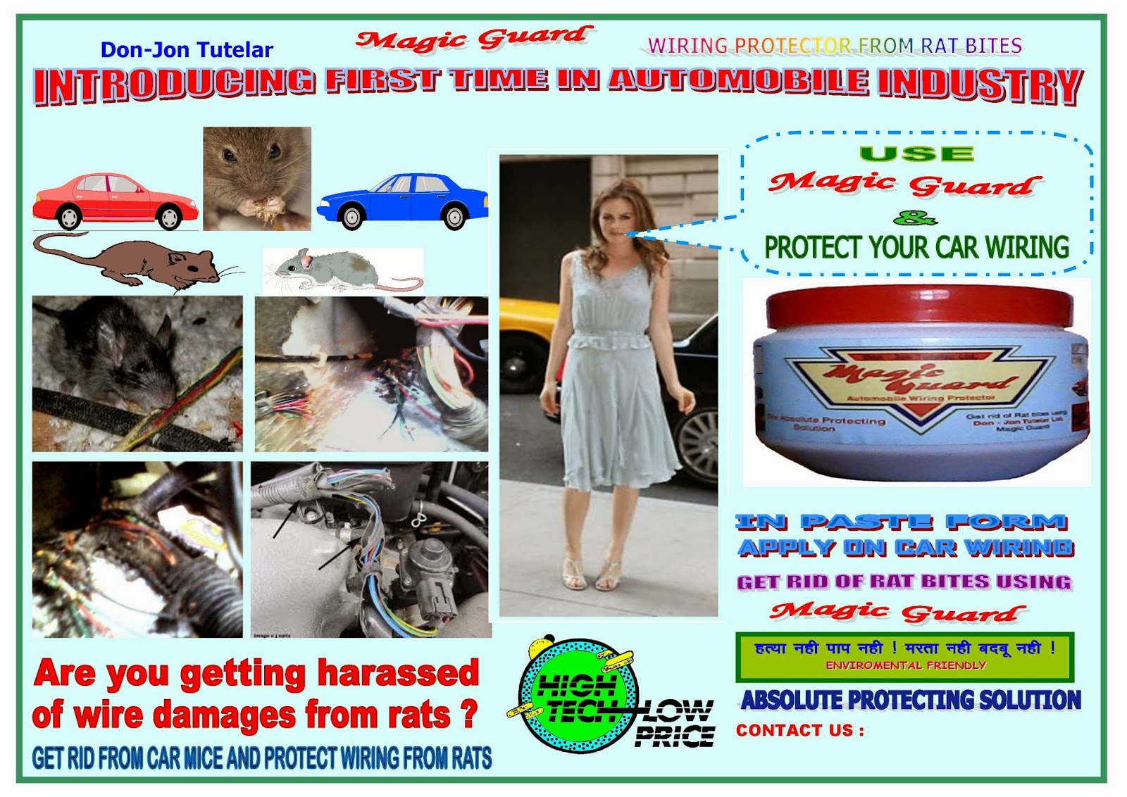 Solution to stop rat for car wire bites