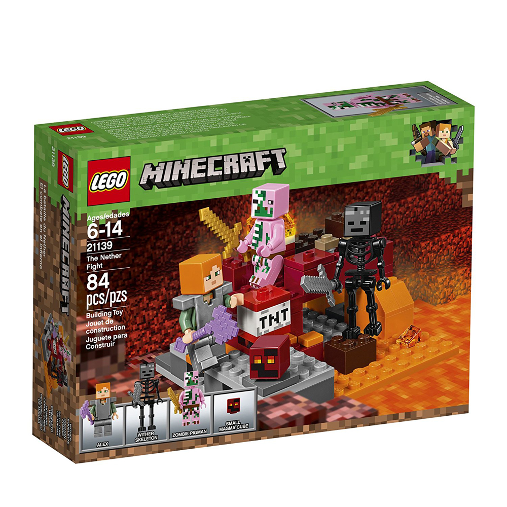 Minecraft The Nether Fight Lego Sets | Minecraft Merch