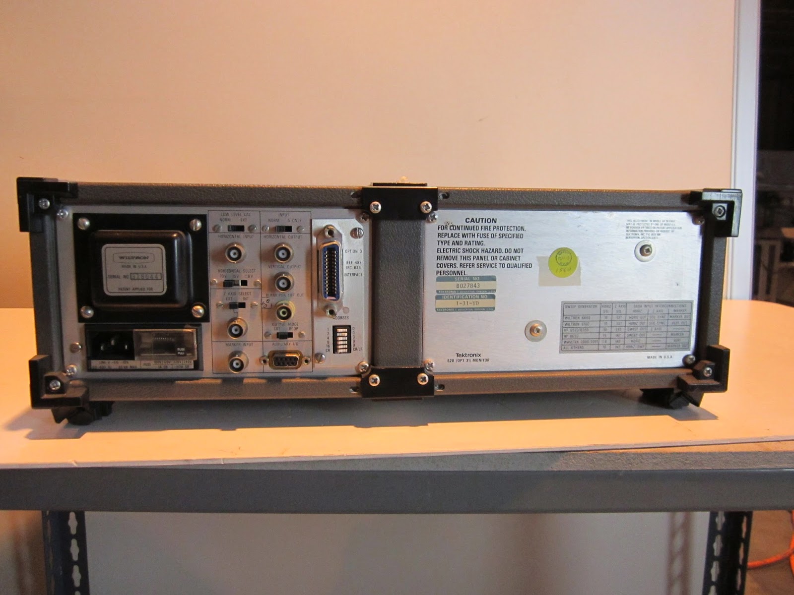 Wiltron 560A Scalar Networks Analyzer (TMU122) - Panatron Inc.