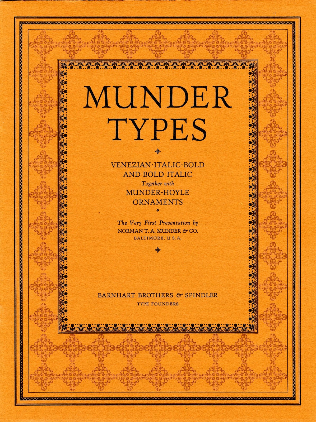 California Historical Society: Type Tuesday - Munder family of types