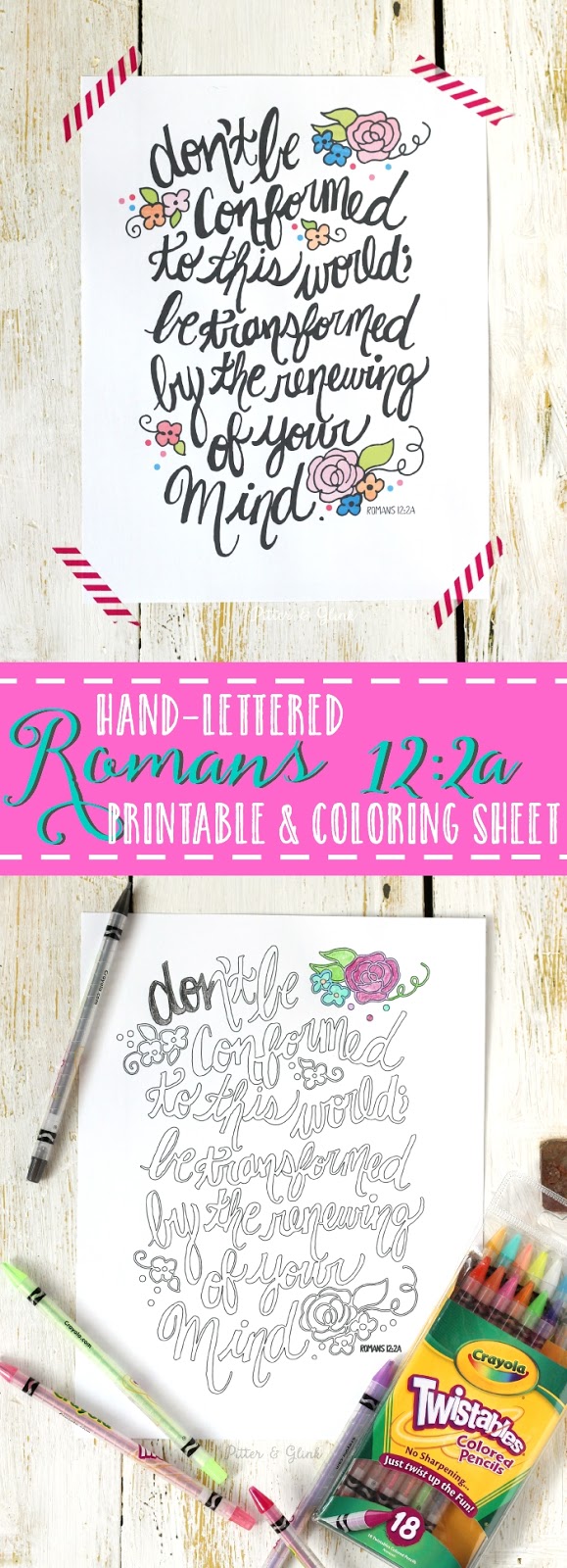 PitterAndGlink: Free Hand-Lettered Bible Verse Printable and Coloring ...