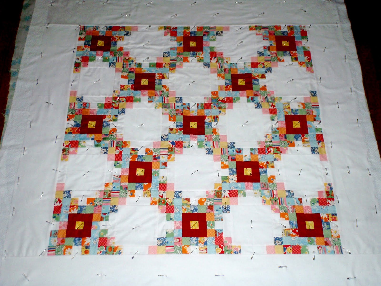 Sew E.T.: Triple Irish Chain Quilt Progress