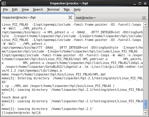 RC's Blog: BLAS and Linpack installation on Rocks cluster
